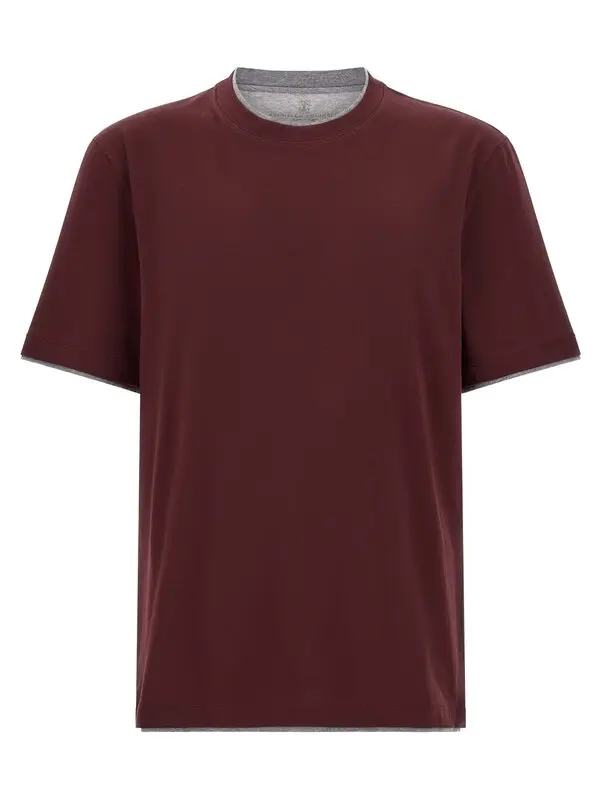 Brunello Cucinelli Double Layer T-shirt