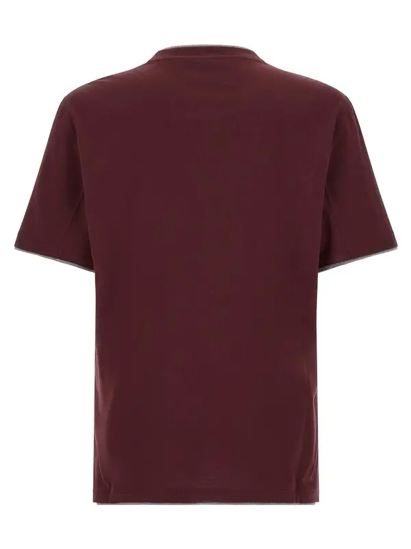 Brunello Cucinelli Double Layer T-shirt - Multicolor