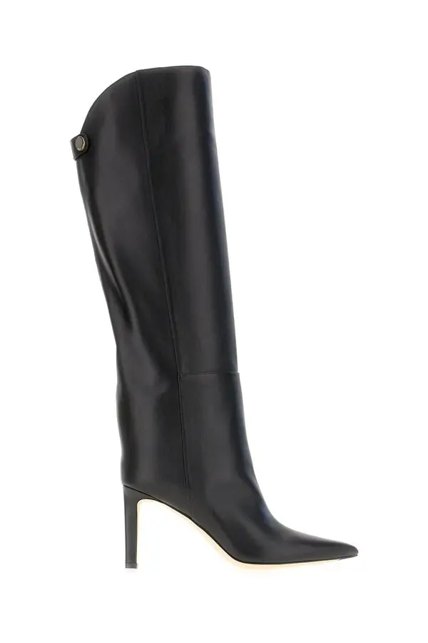 JIMMY CHOO Leather Pointed Toe Boots - Multicolor