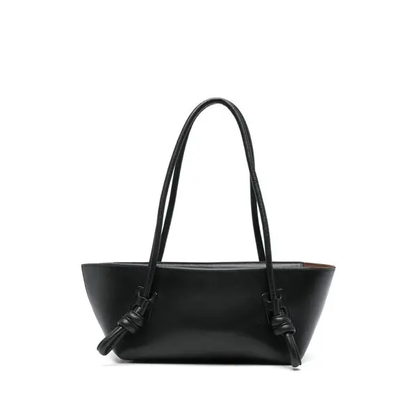Hereu Calf Leather Shoulder Bag - Black