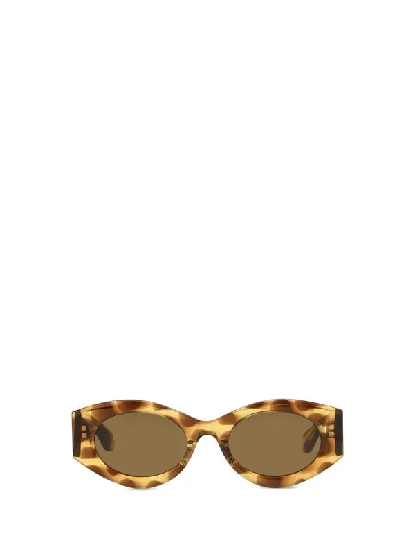Alaïa Oval Sunglasses - Brown