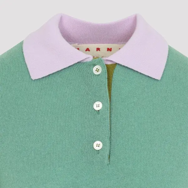 Marni Polo Neck Sweater - Green