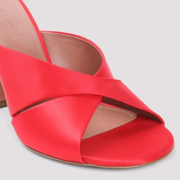 Amina Muaddi Salma 95 Slipper - Red