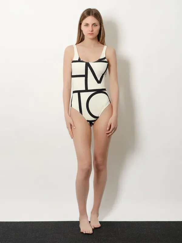 TOTEME Monogram Print One-piece Swimsuit - Multicolor