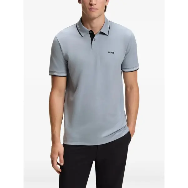 BOSS Grey Polo Shirts