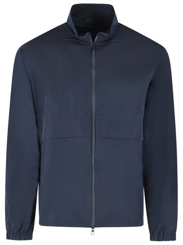 Moncler Rastaban' Midnight Polyamide Foldable Jacket - Blue