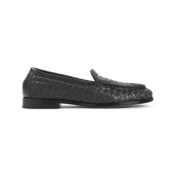 Bottega Veneta Silenzio Supple Intrecciato Loafer - Brown
