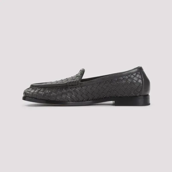 Bottega Veneta Silenzio Supple Intrecciato Loafer - Brown