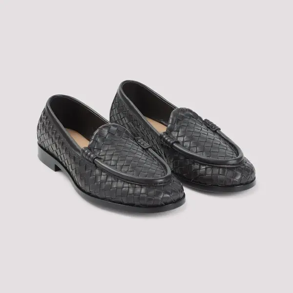 Bottega Veneta Silenzio Supple Intrecciato Loafer - Brown