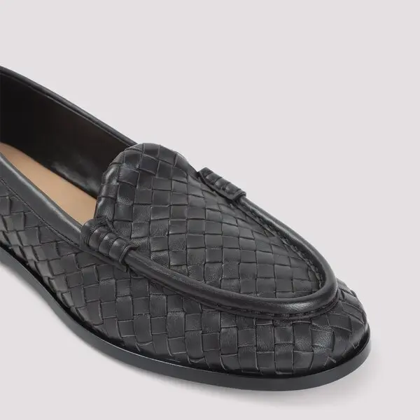 Bottega Veneta Silenzio Supple Intrecciato Loafer - Brown