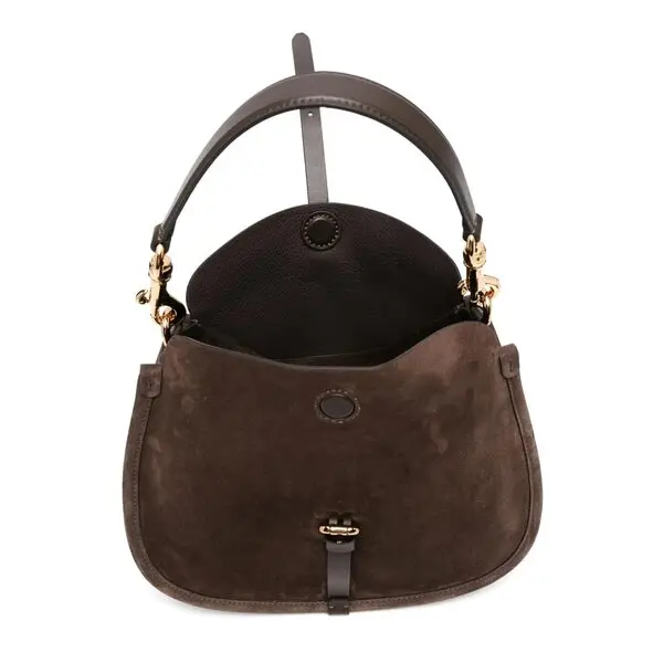 Etro Leather Satchel Bag - Brown