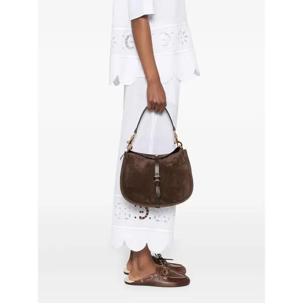 Etro Leather Satchel Bag - Brown
