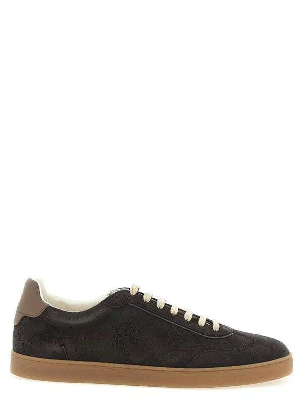Brunello Cucinelli Suede Sneakers - Gray