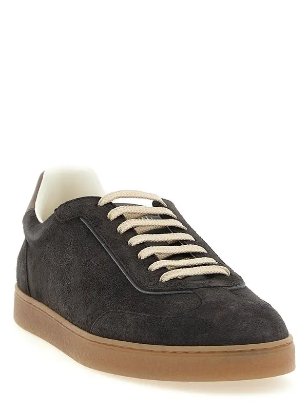 Brunello Cucinelli Suede Sneakers - Gray