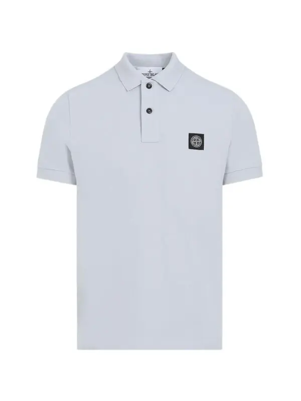 Stone Island Logo Cotton Polo Shirt - Multicolor