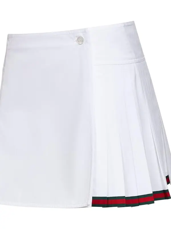 Gucci Cotton Poplin Miniskirt - Multicolor
