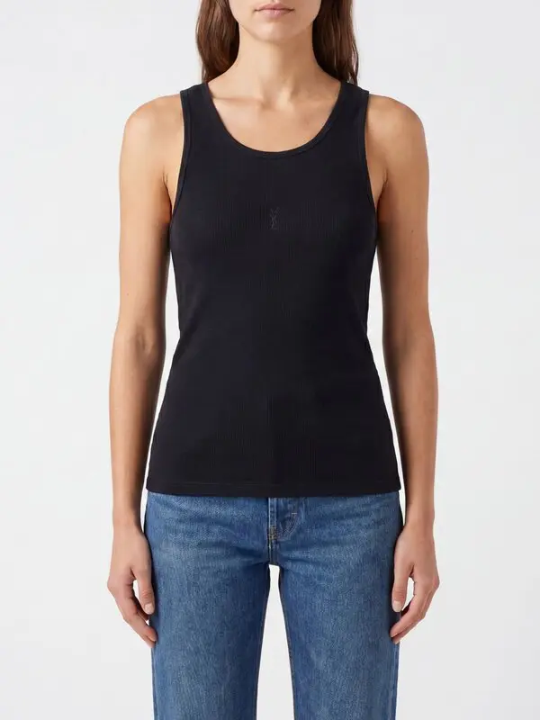 Saint Laurent Cotton Basic Tank Top