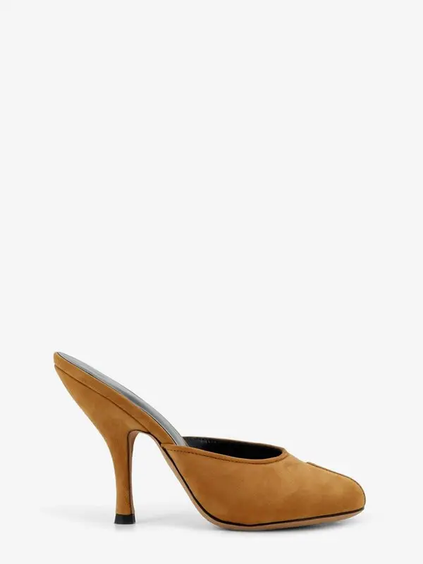 JUDE Suede Date Mule Sandals - Tan
