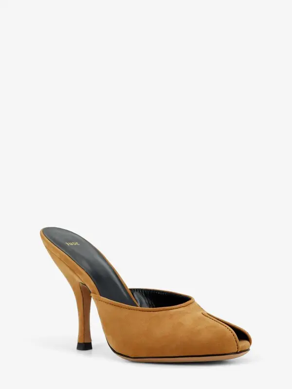 JUDE Suede Date Mule Sandals - Tan
