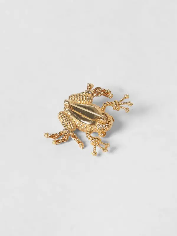 Loewe Rana Brass Brooch - Gold