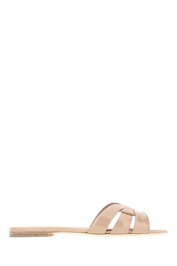 Saint Laurent Flat Slide Sandals - Multicolor