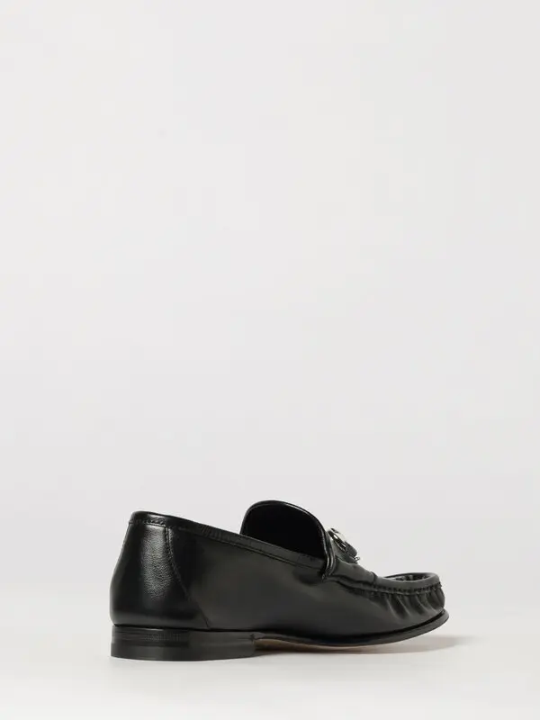 Gucci Lugano Smooth Leather Loafers With Gold-tone Horsebit Detail - Black