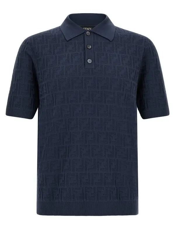 Fendi Ff Cotton Polo Shirt