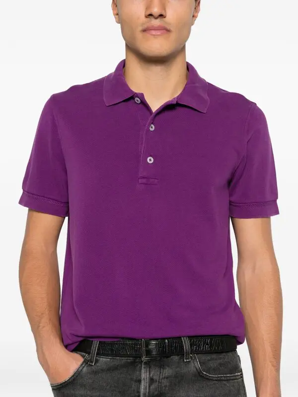 TOM FORD Cotton Blend Polo Shirt