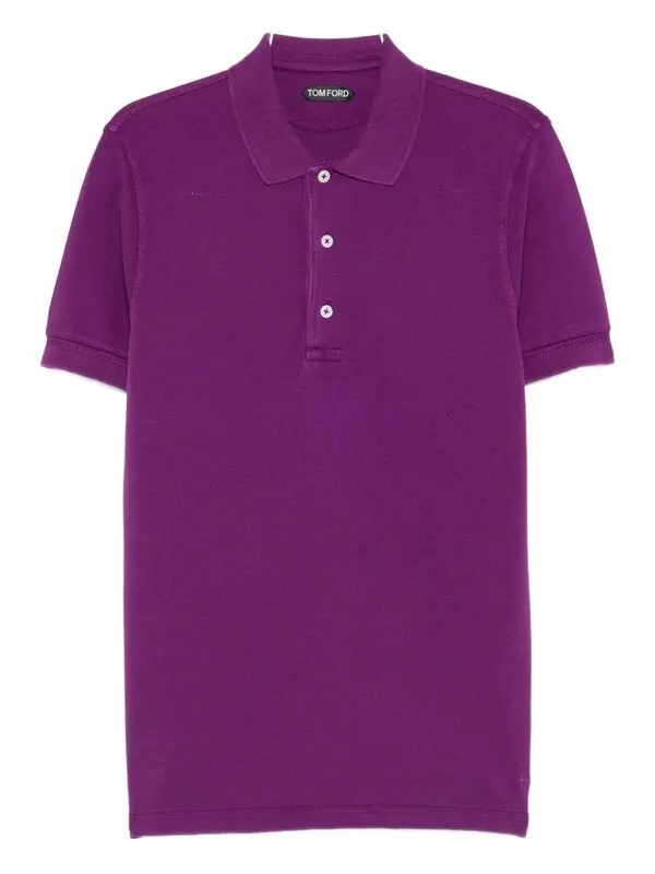 TOM FORD Cotton Blend Polo Shirt - Multicolor