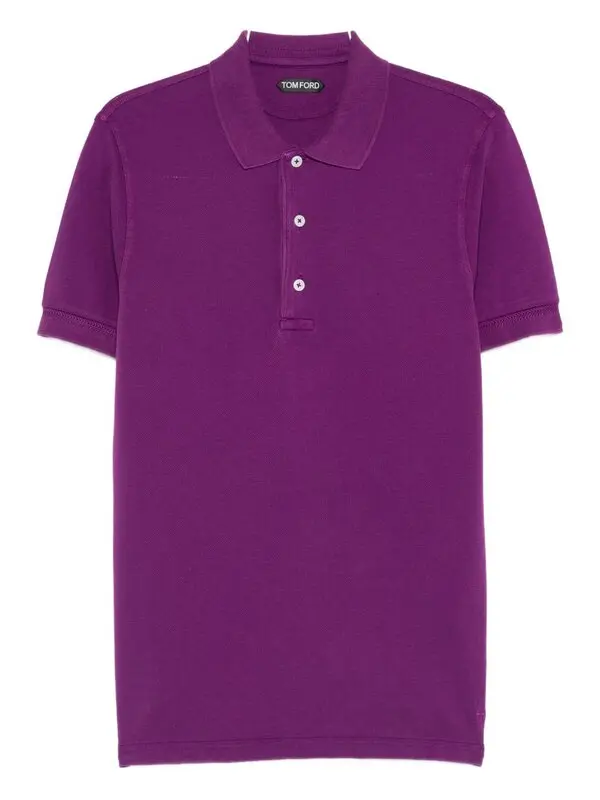 TOM FORD Cotton Blend Polo Shirt - Multicolor