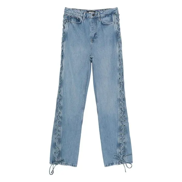 ROTATE BY BIRGER CHRISTENSEN Denim Straight-leg Jeans - Blue