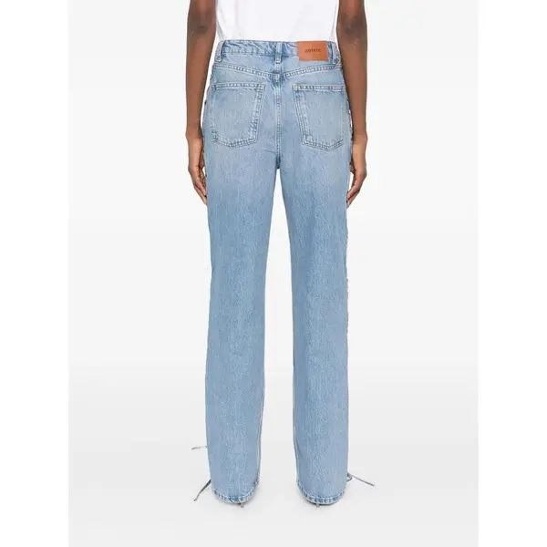 ROTATE BY BIRGER CHRISTENSEN Denim Straight-leg Jeans - Blue