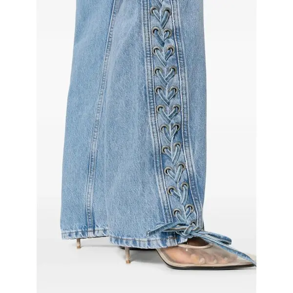 ROTATE BY BIRGER CHRISTENSEN Denim Straight-leg Jeans - Blue