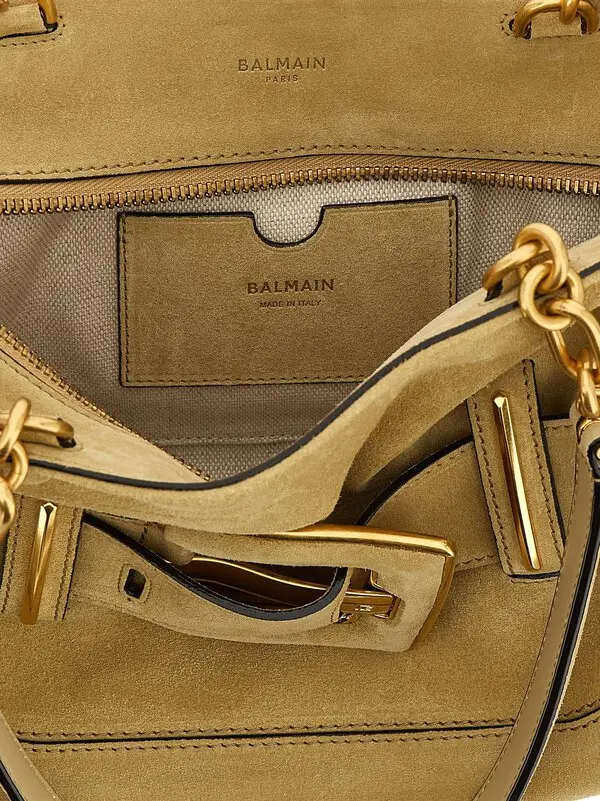 Balmain Anthem' Shoulder Bag - Cream
