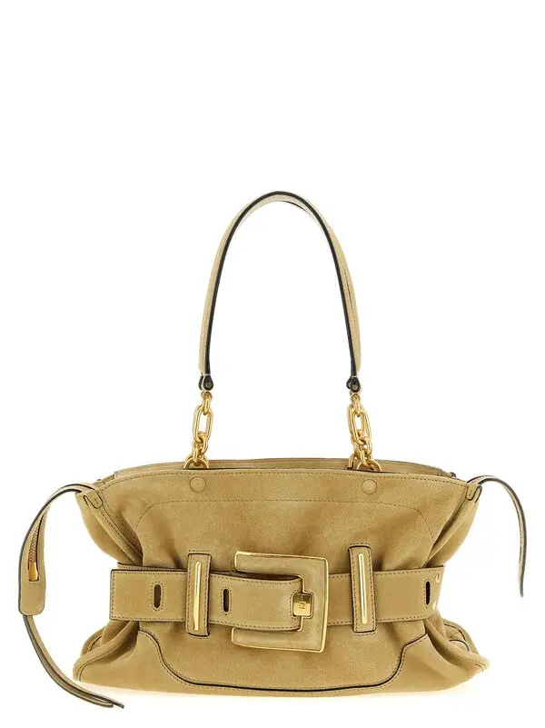 Balmain Anthem Shoulder Bag - Cream