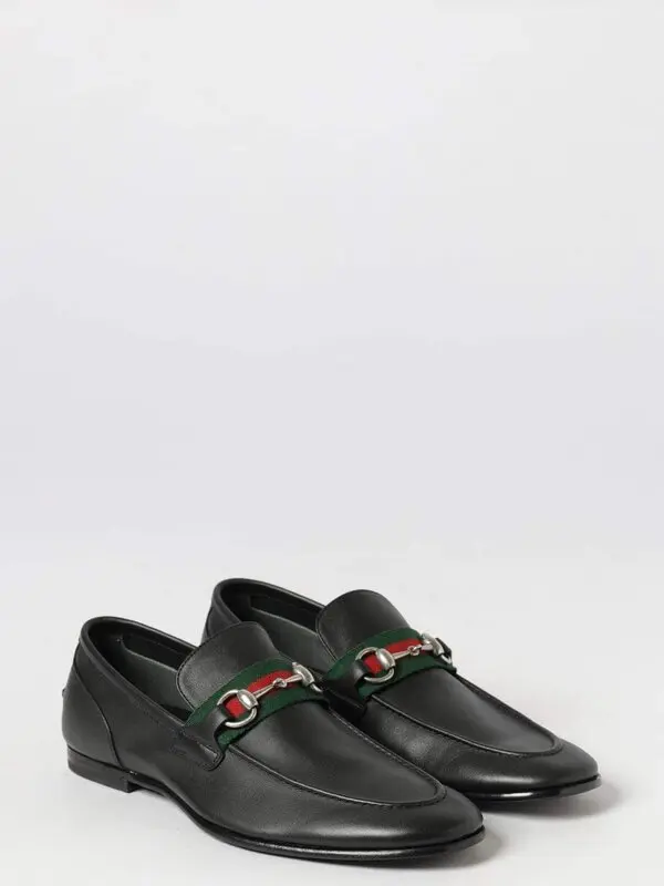 Gucci Como Leather Loafers - Black