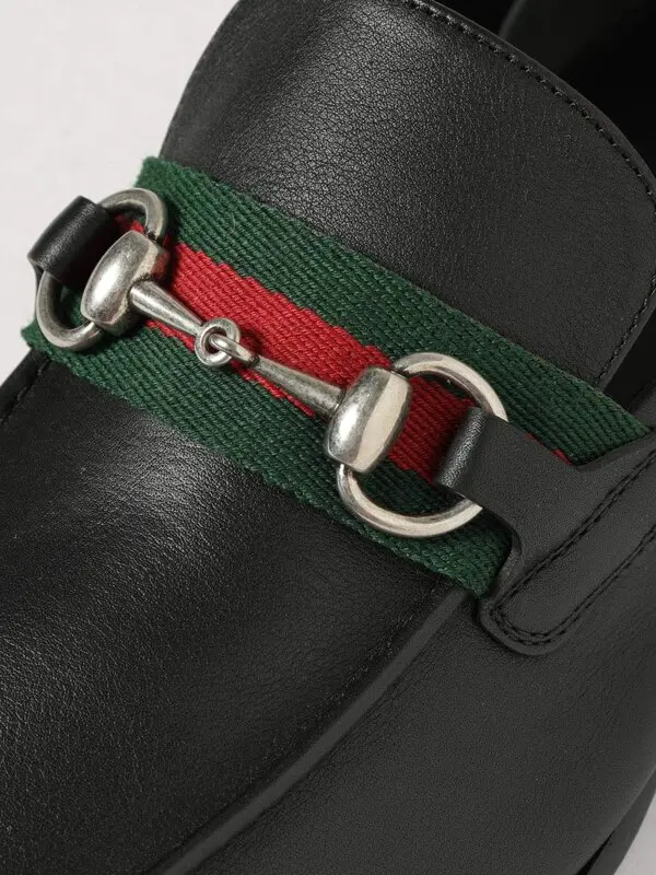 Gucci Como Leather Loafers - Black