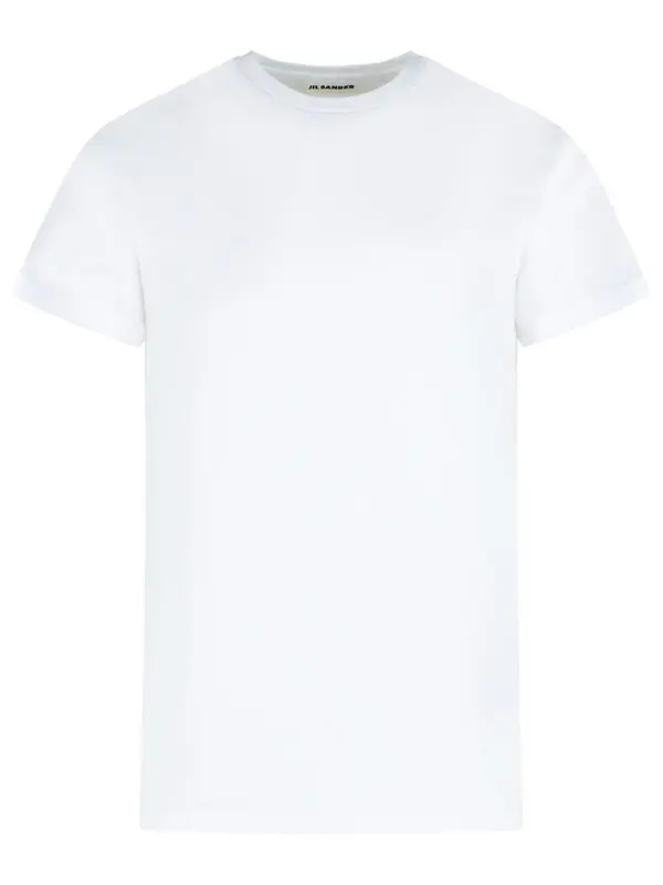 JIL SANDER Cotton Crew Neck T-shirt - White