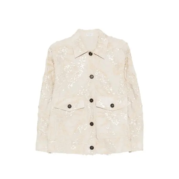Brunello Cucinelli Neutrals Jackets Oversized Jackets