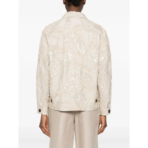 Brunello Cucinelli Neutrals Jackets Oversized Jackets