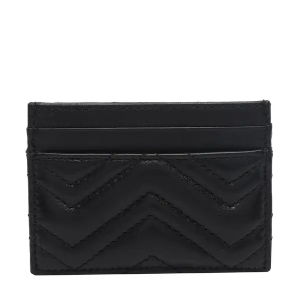 Gucci Gg Marmont Cards Holder - Black