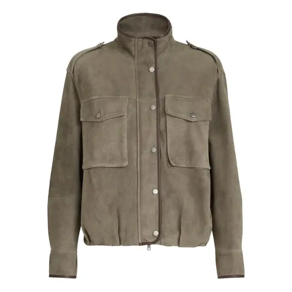 Brunello Cucinelli Leather Jacket - Green