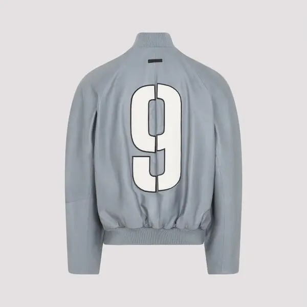 Fear Of God Calfskin Raglan Bomber Jacket - Gray