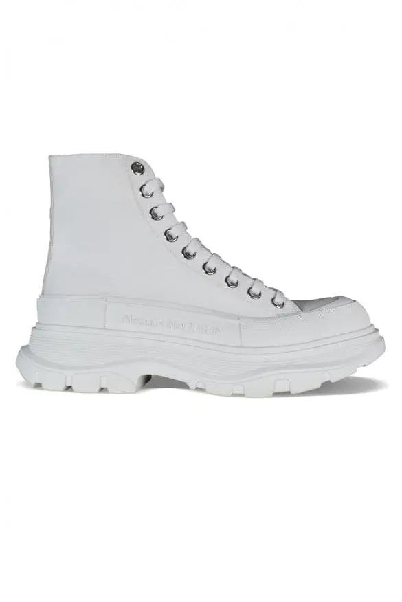 Alexander McQueen Tread Slick High Sneakers - White