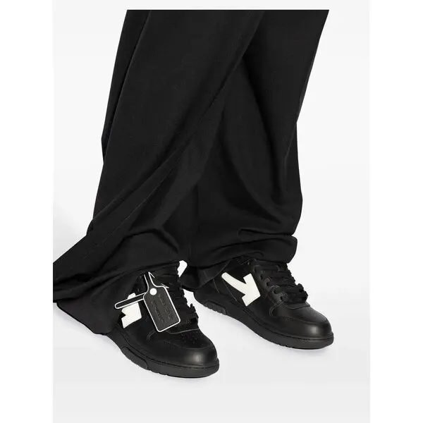 Off-White Leather Low-top Trainers - Black