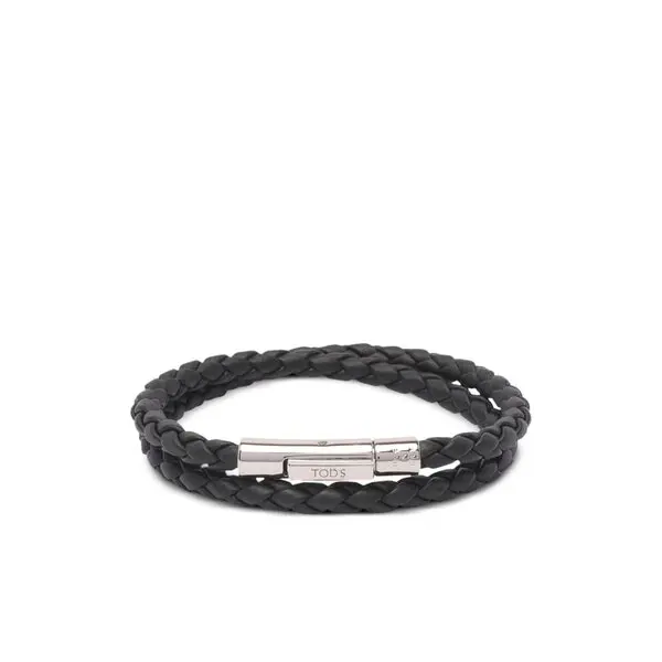 TOD'S Leather Bracelet - Black