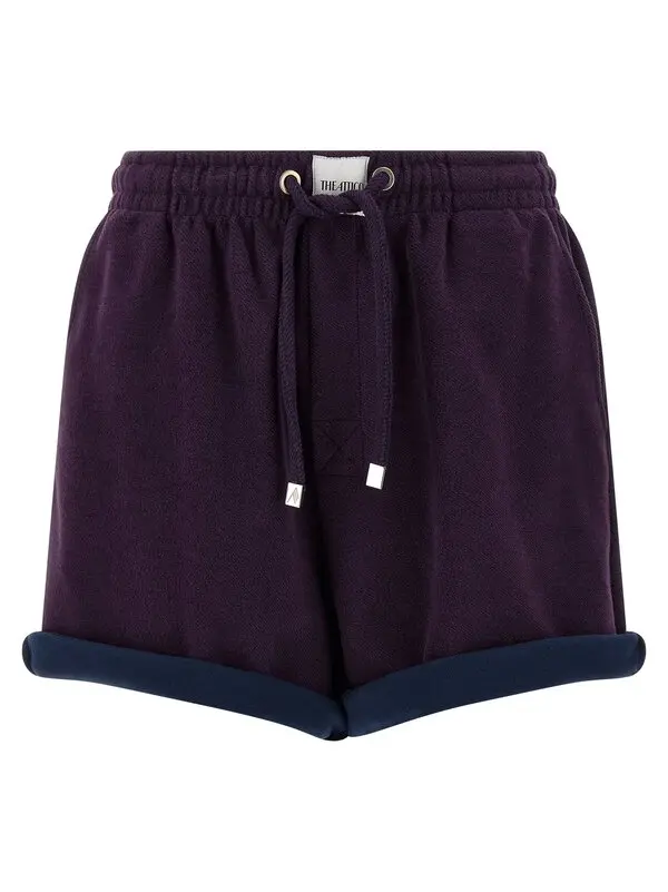 Attico Fleece Shorts - Purple