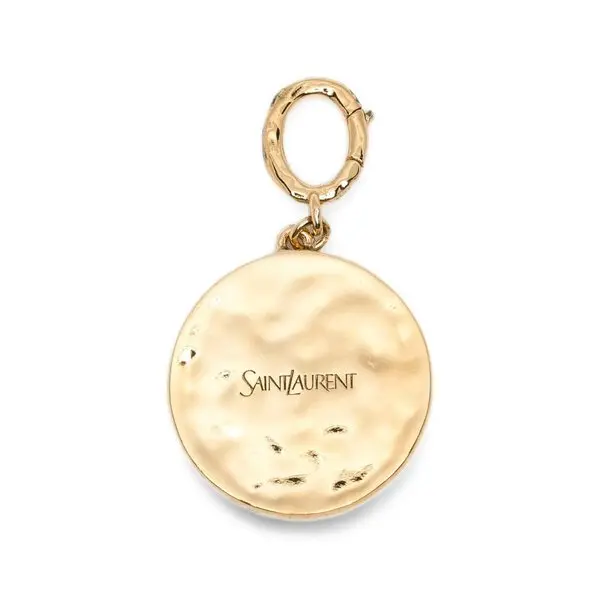 Saint Laurent Cassandre Logo Pendant Necklace