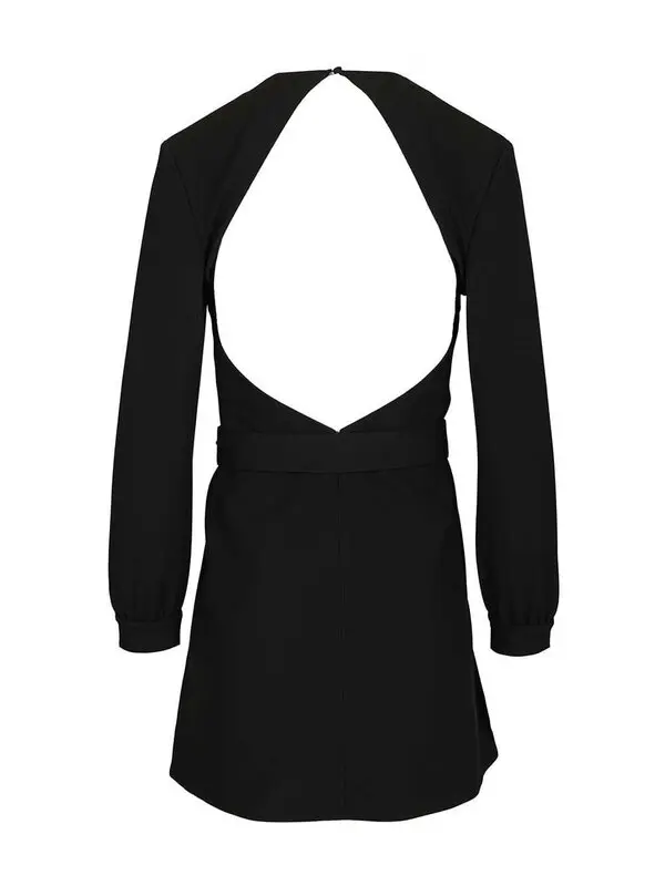 Saint Laurent Mini Dress In Sable
