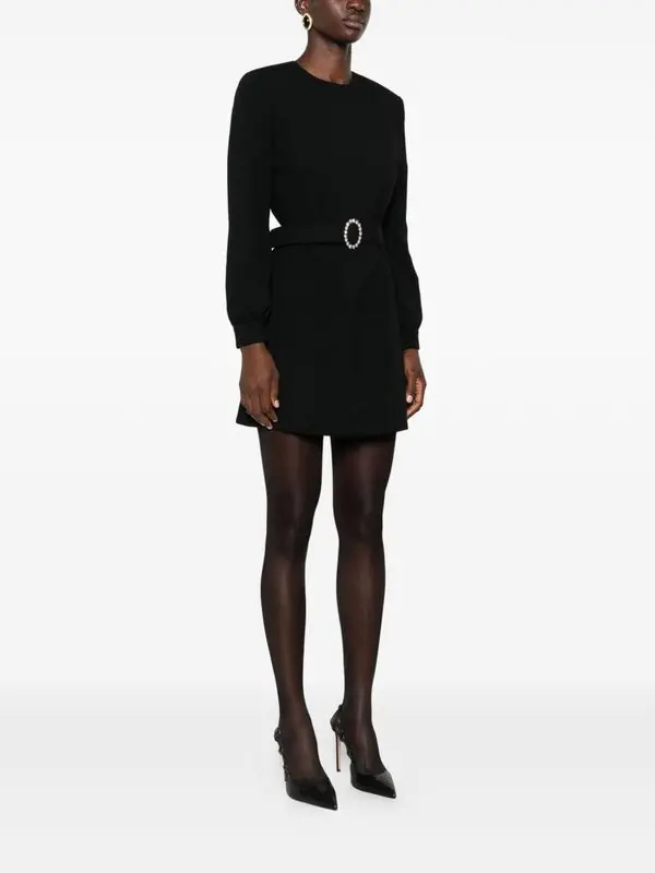 Saint Laurent Mini Dress In Sable